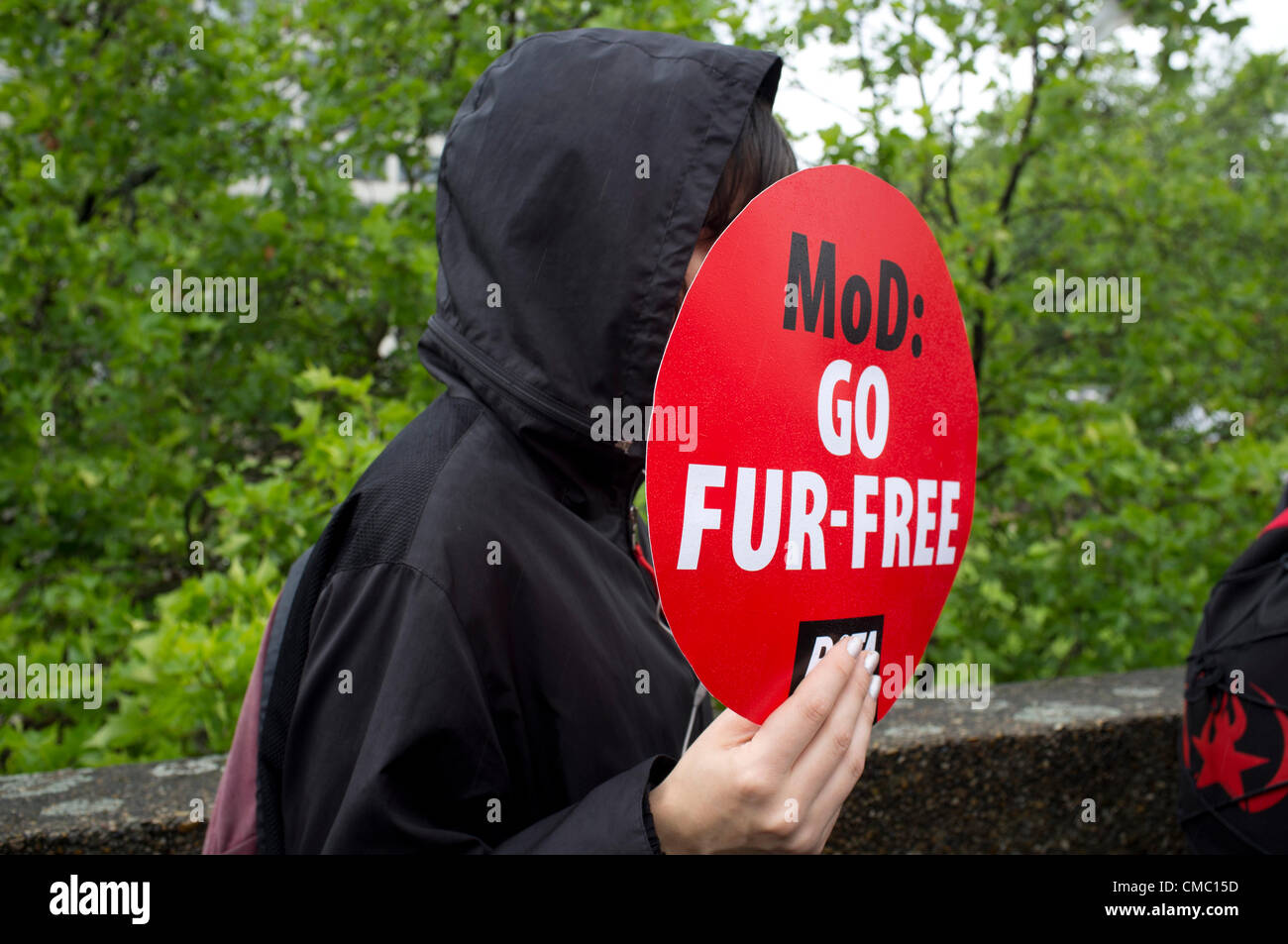 14th July, 2012. London UK. Protest march organized by (PETA) People ...
