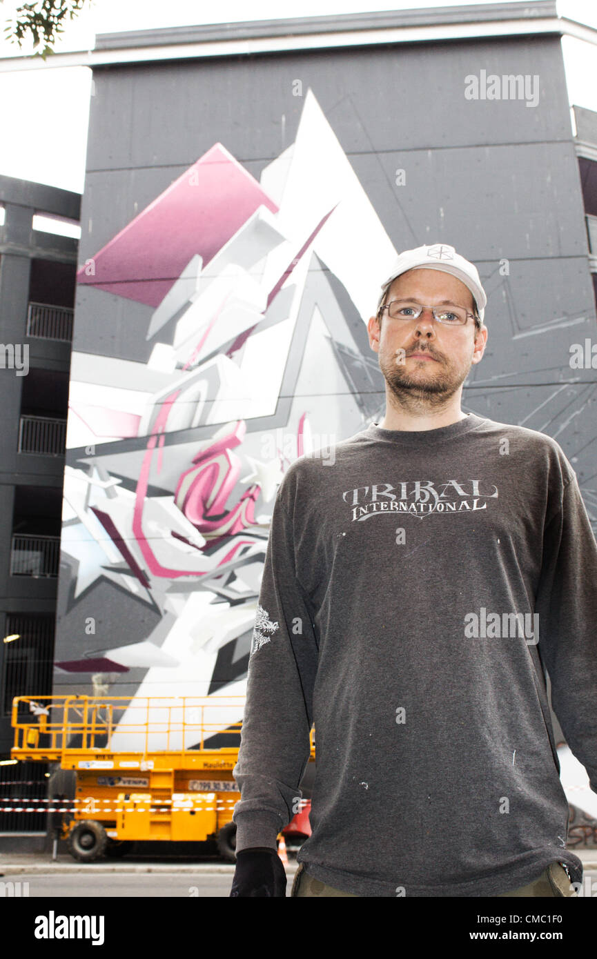 BOLOGNA, ITALY - JUL 14: DAIM [German street artist - famous all over ...