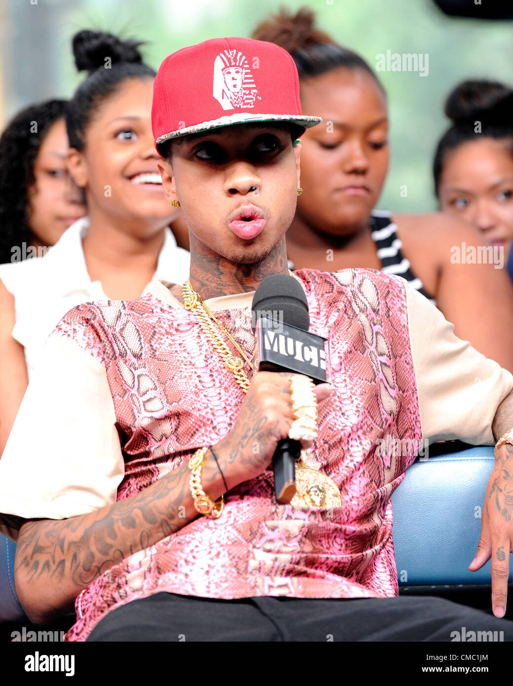 July 13, 2012 - Toronto, Canada - Rapper Tyga appears on Canadian TV ...