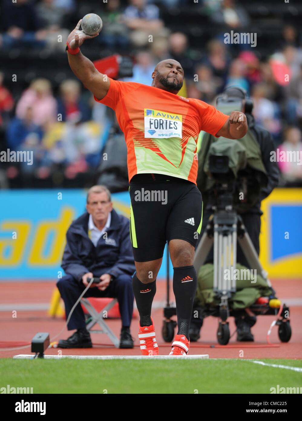 14.07.2012 London ENGLAND Mens Shot Put, Marco Fortes in action during ...