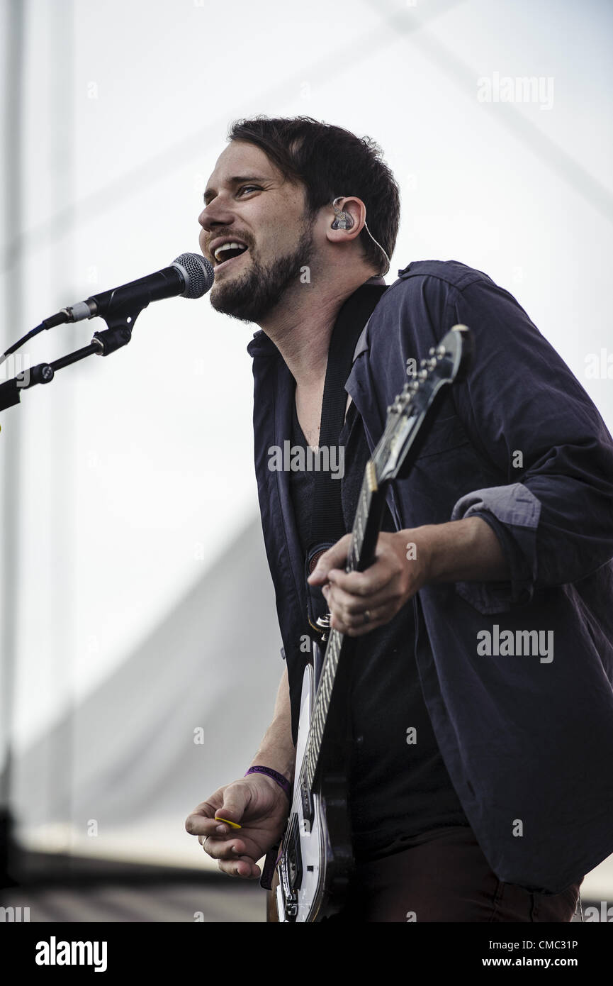 July 14, 2012 - Toronto, Ontario, Canada - BRIAN AUBERT, lead singer of ...