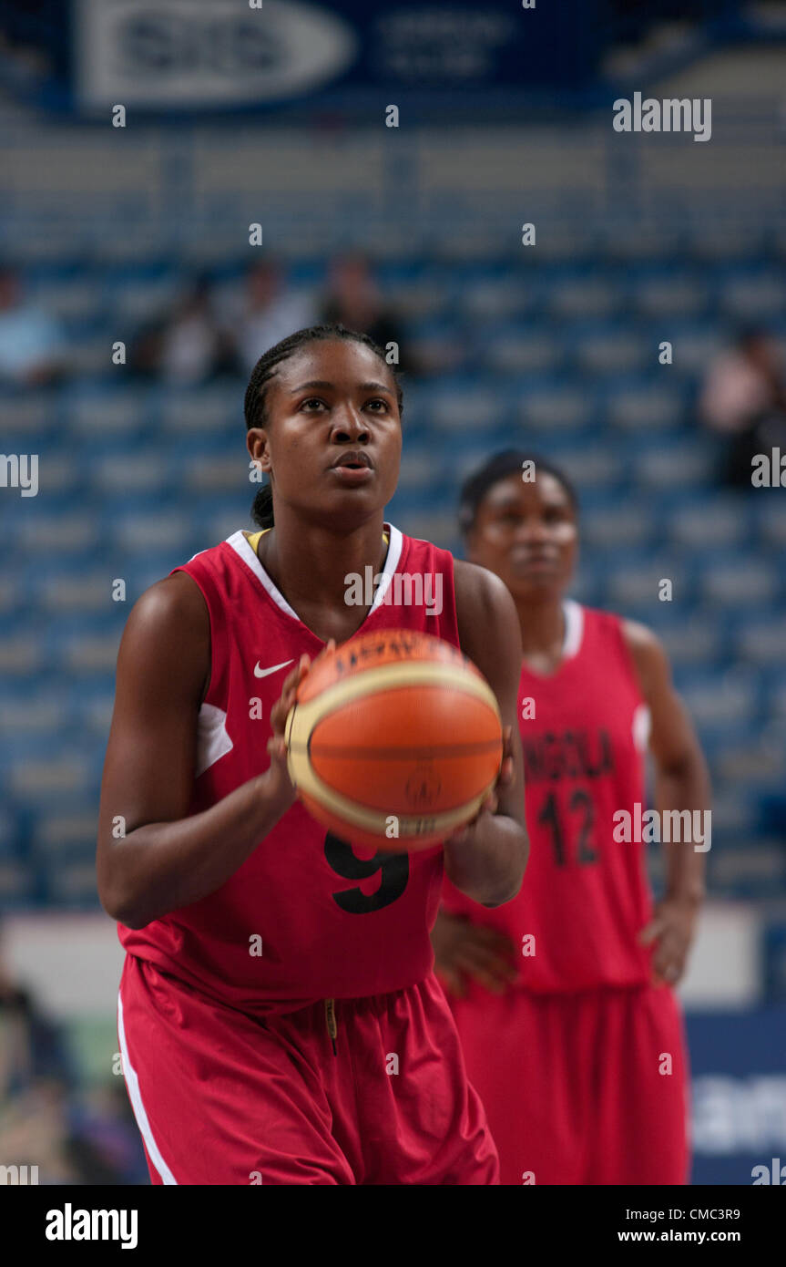 Sheffield, UK, 14 July 2012 Madalena Felix taking a free shot for ...