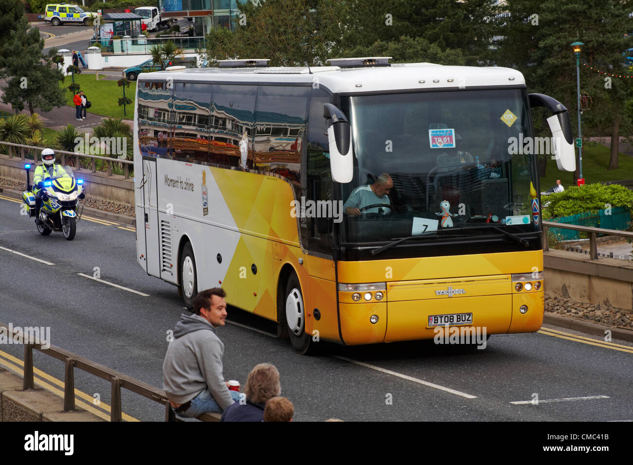 Olympic relay vehicles hi-res stock photography and images - Alamy