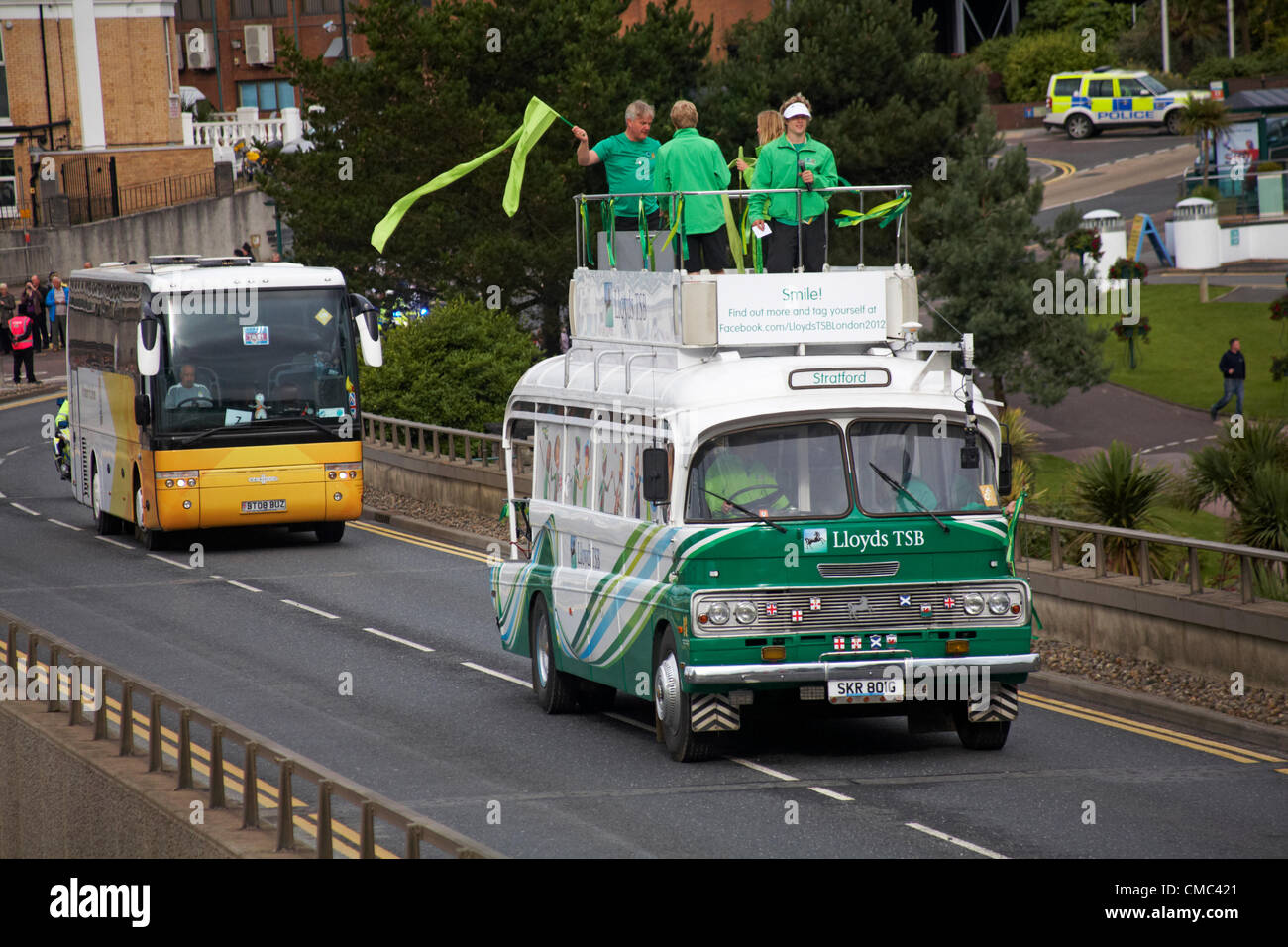 Olympic relay vehicles hi-res stock photography and images - Alamy