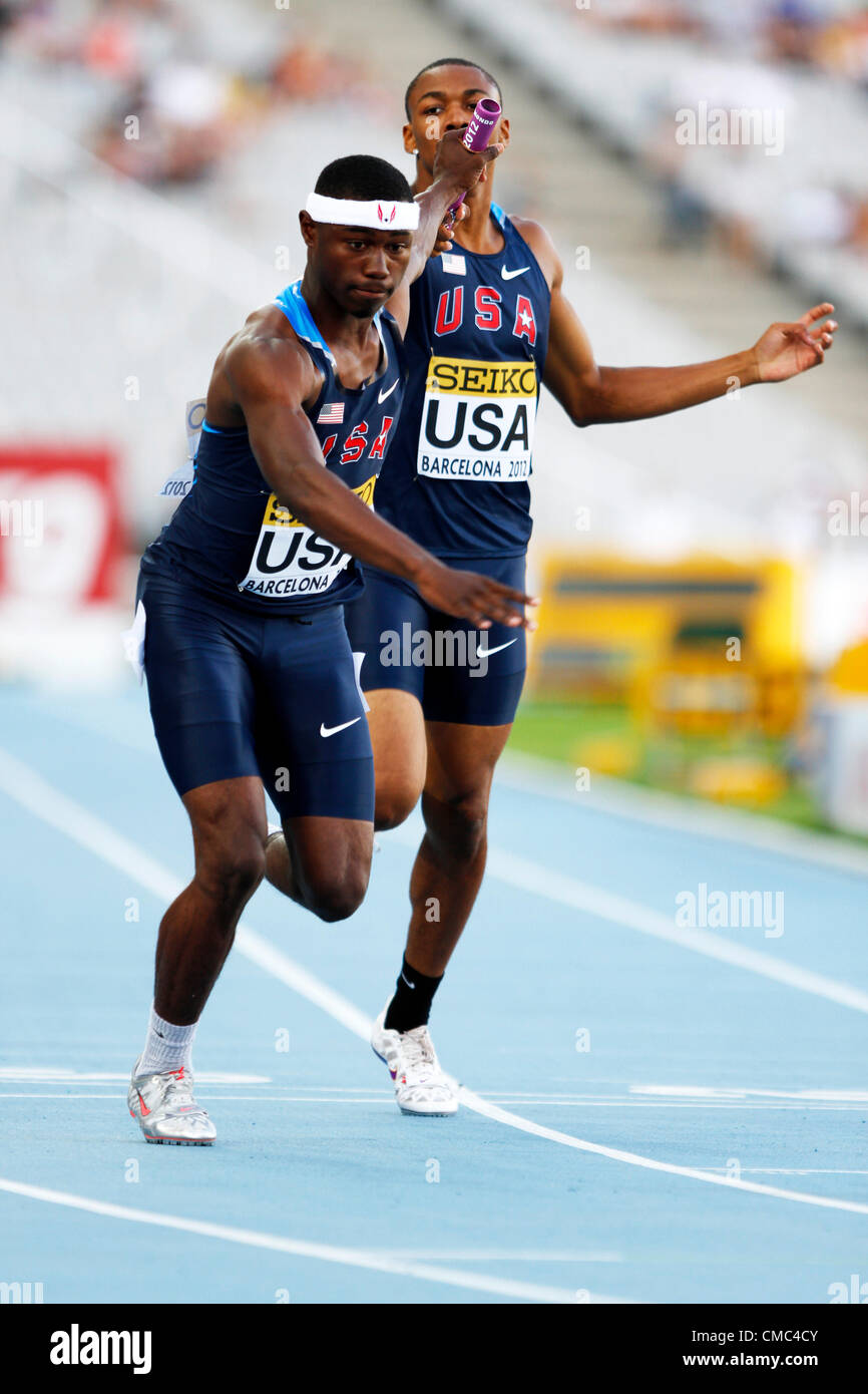 4x400 metres relay team hi-res stock photography and images - Alamy