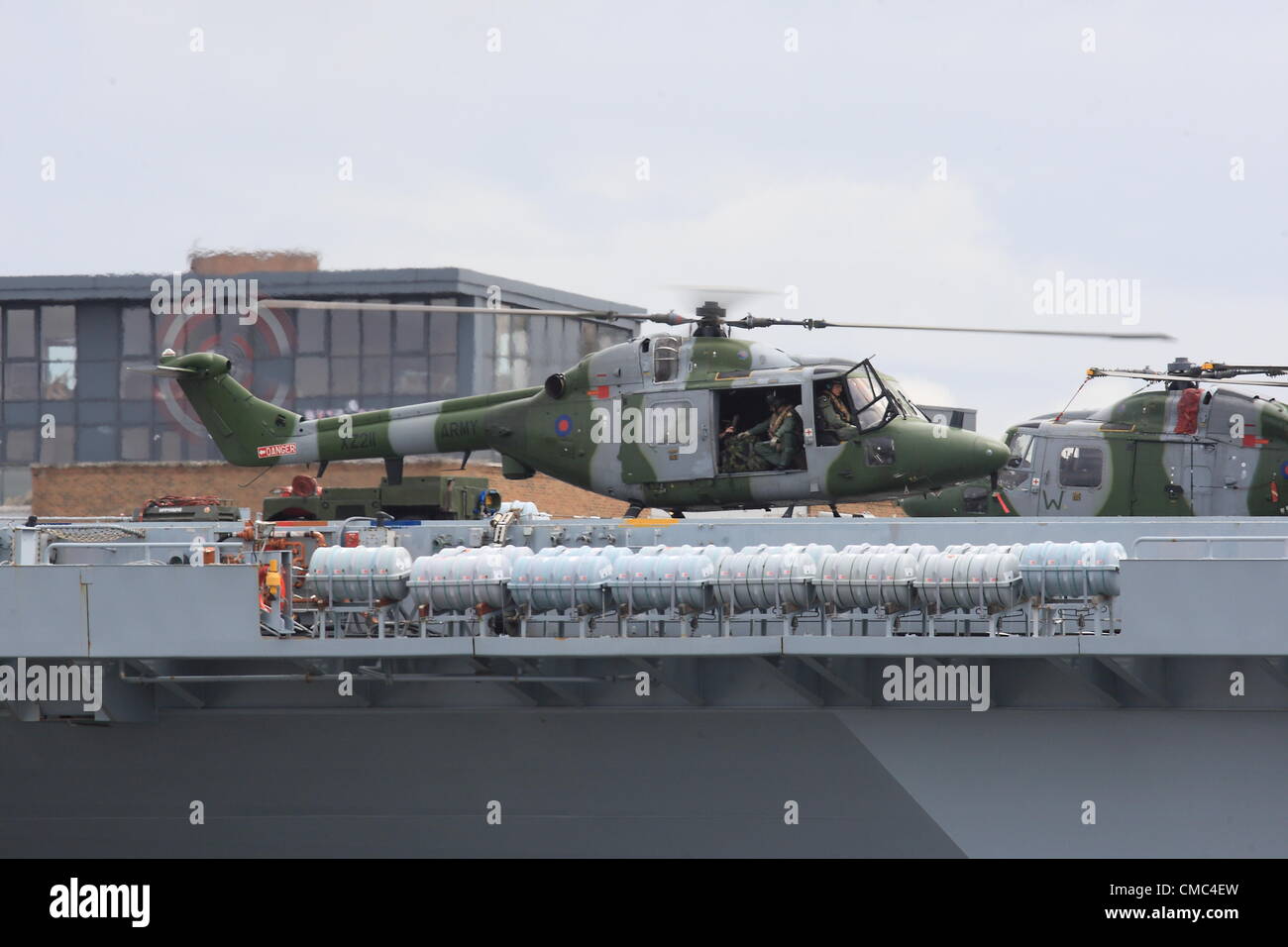 Saturday 14th July 2012 Operation Olympics, HMS Ocean assets set about ...