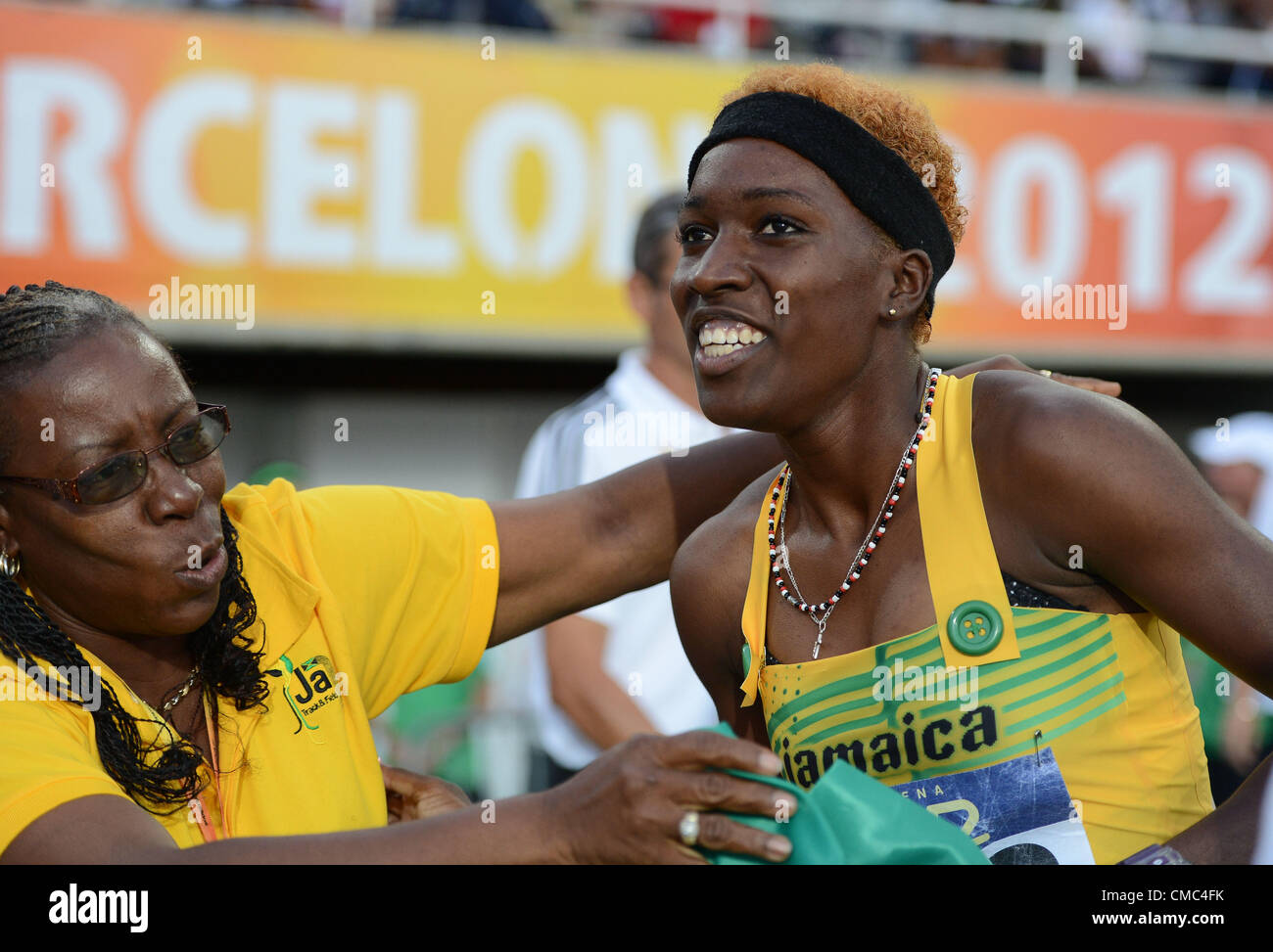 BARCELONA, Spain: Saturday 14 July 2012, Janieve Russell of Jamaica ...