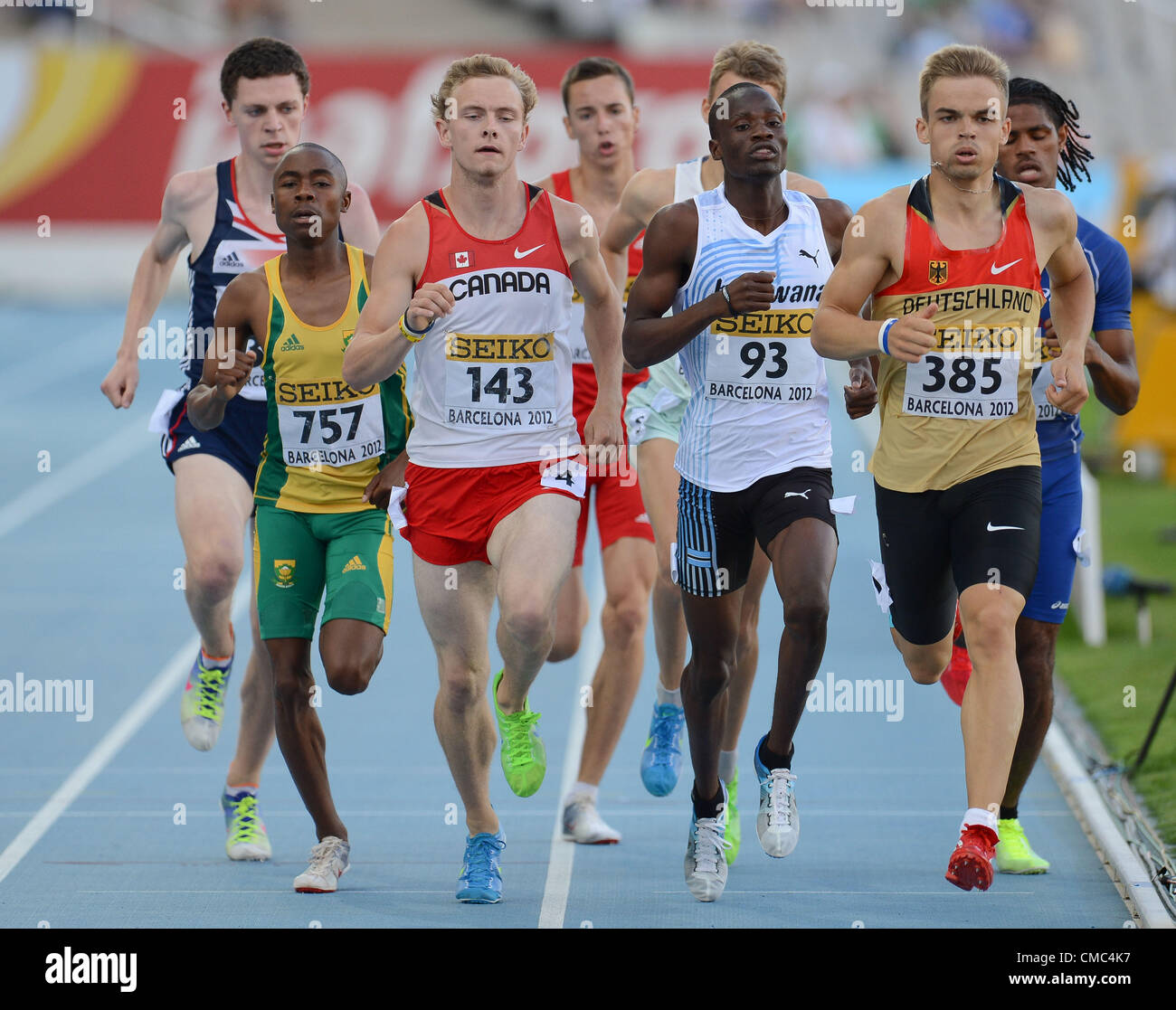 BARCELONA, Spain: Saturday 14 July 2012, Thapelo Madiba of South Africa ...