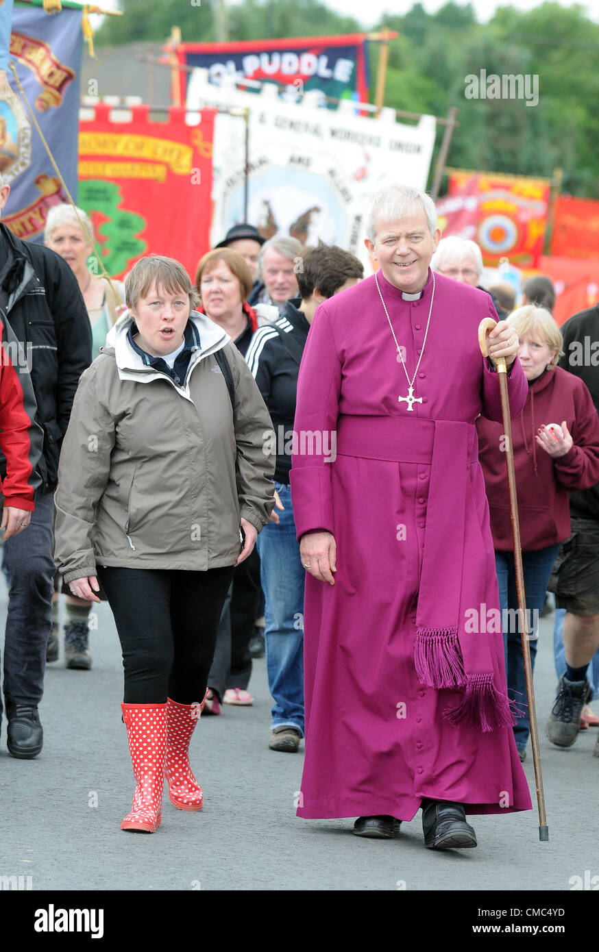 Tolpuddle Martyrs Rally, Dorset, Britain. Maria Eagle MP and The Bishop ...