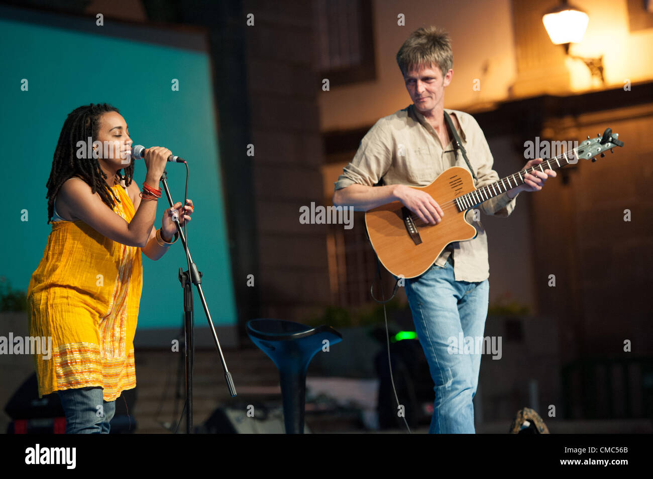 July 14, 2012 – Las Palmas, Canary Islands, Spain – Singer Munit Mesfin ...