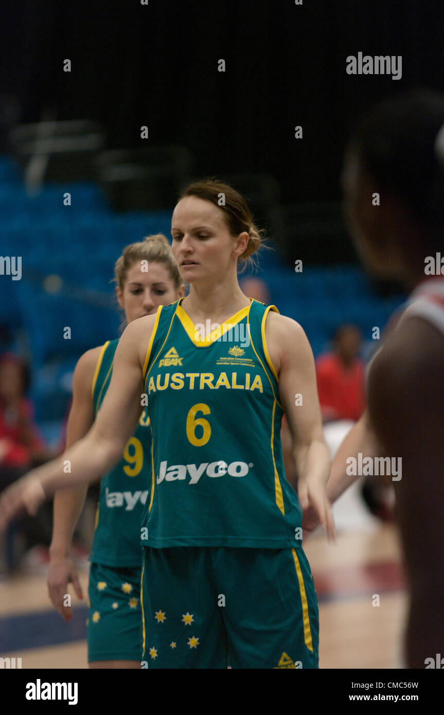 Sheffield, UK, 15 July 2012. Jennifer Screen of Australia playing in a ...
