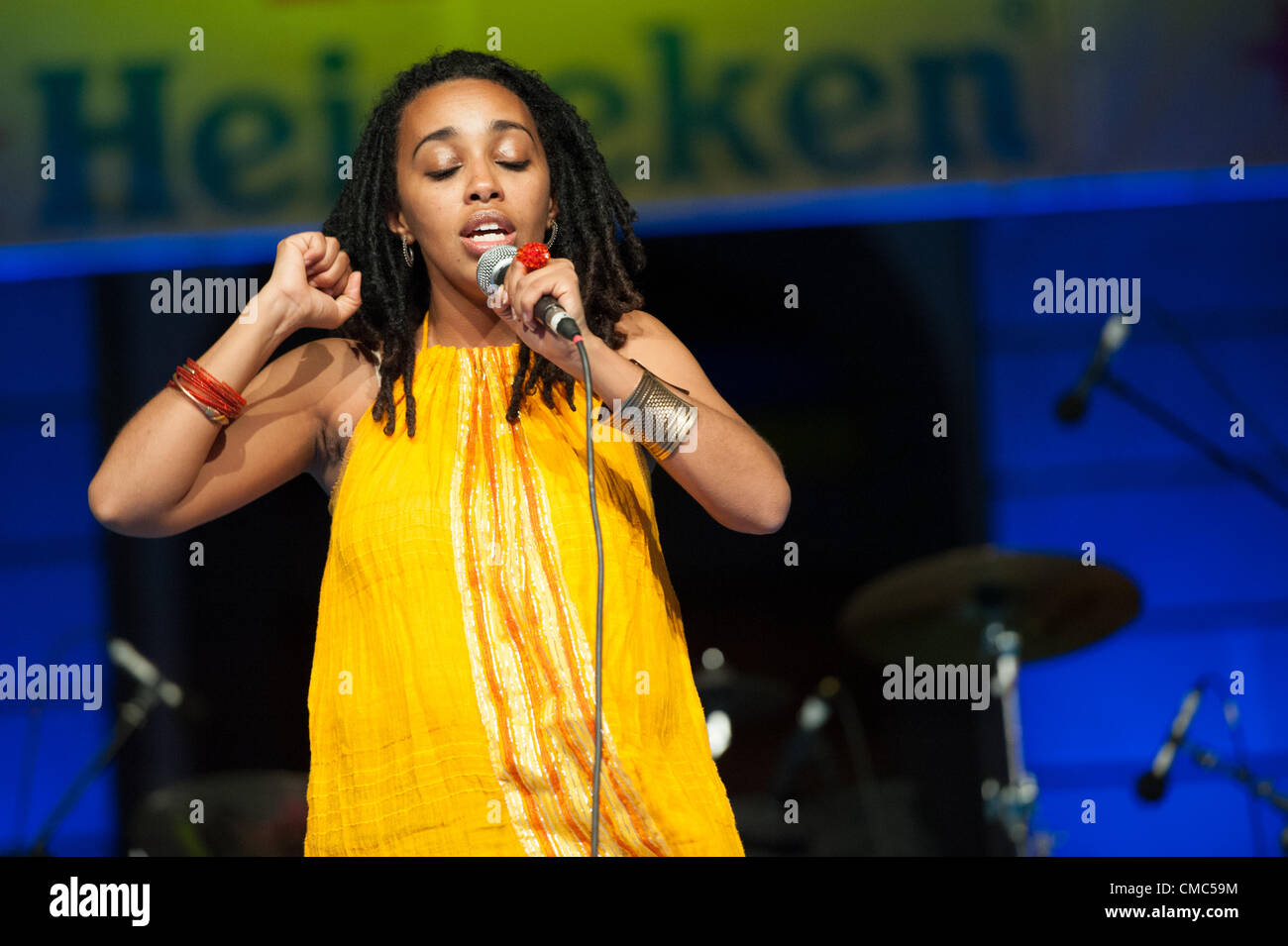 July 14, 2012 – Las Palmas, Canary Islands, Spain – Singer Munit Mesfin ...