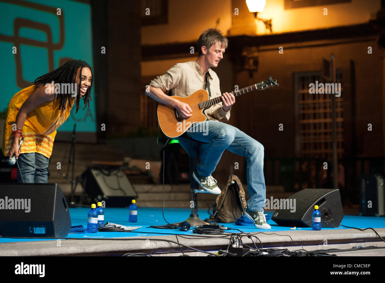 July 14, 2012 – Las Palmas, Canary Islands, Spain – Singer Munit Mesfin ...
