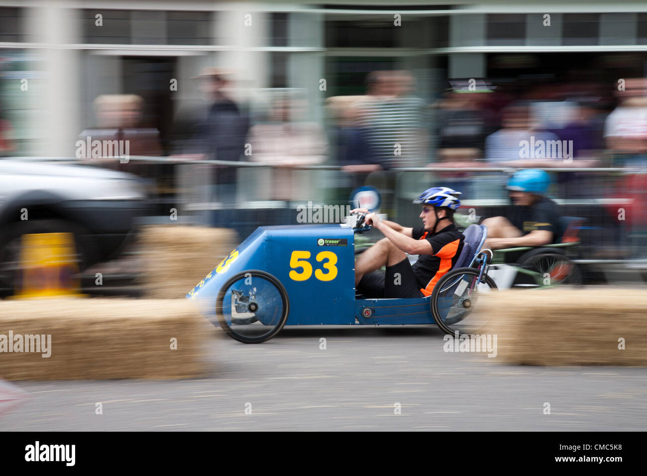 Participants take part in the British Pedal Car Grand Prix 2012. The ...