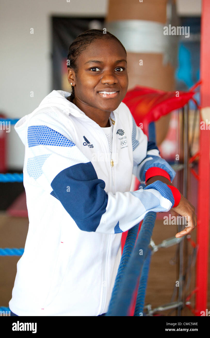 Olympics Team GB Boxer Nicola Adams at Huggy's ABC in Bradford Stock ...