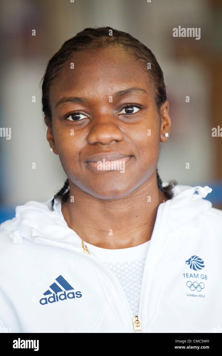 Olympics Team GB Boxer Nicola Adams at Huggy's ABC in Bradford Stock ...