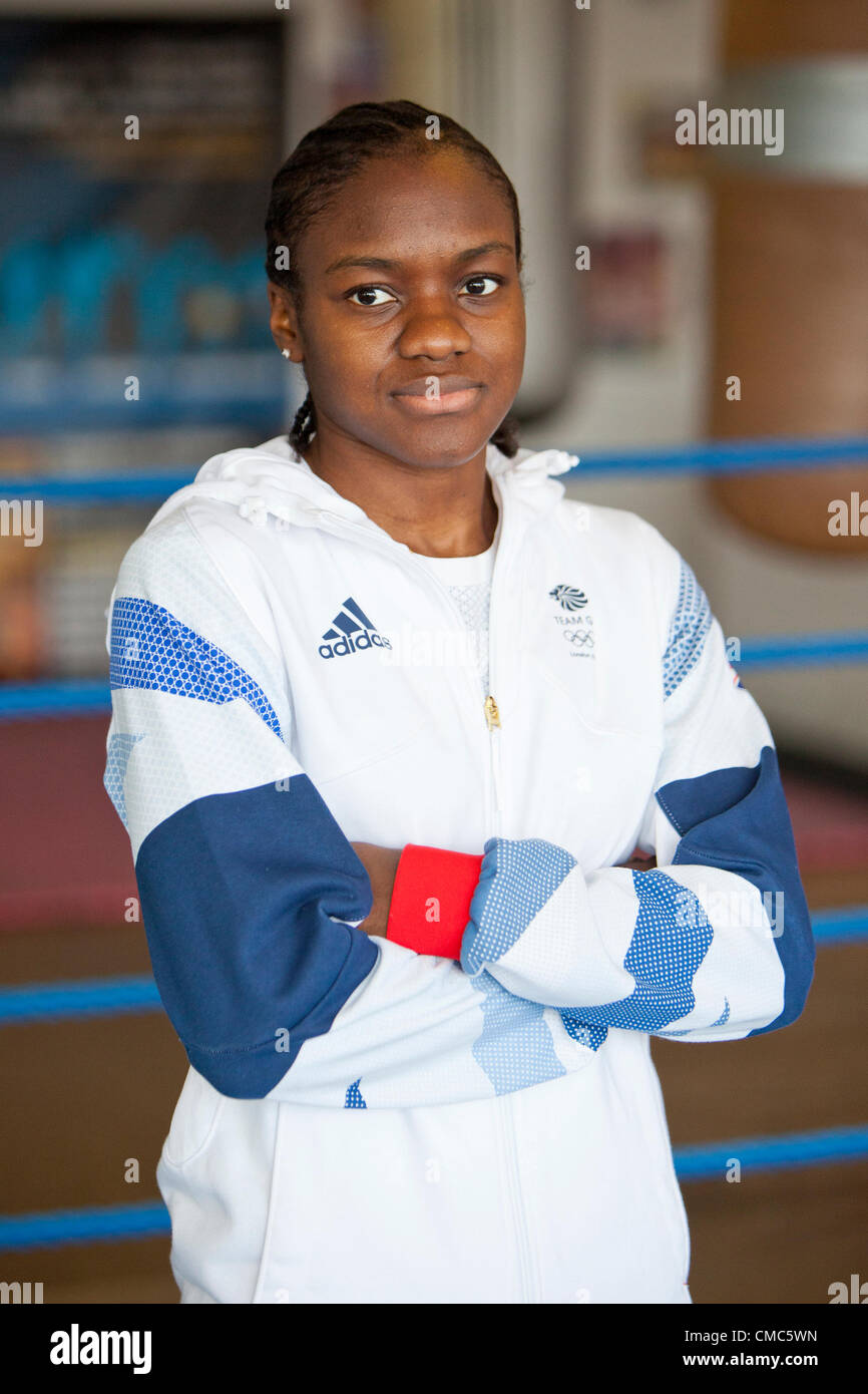 Olympics Team GB Boxer Nicola Adams at Huggy's ABC in Bradford Stock ...
