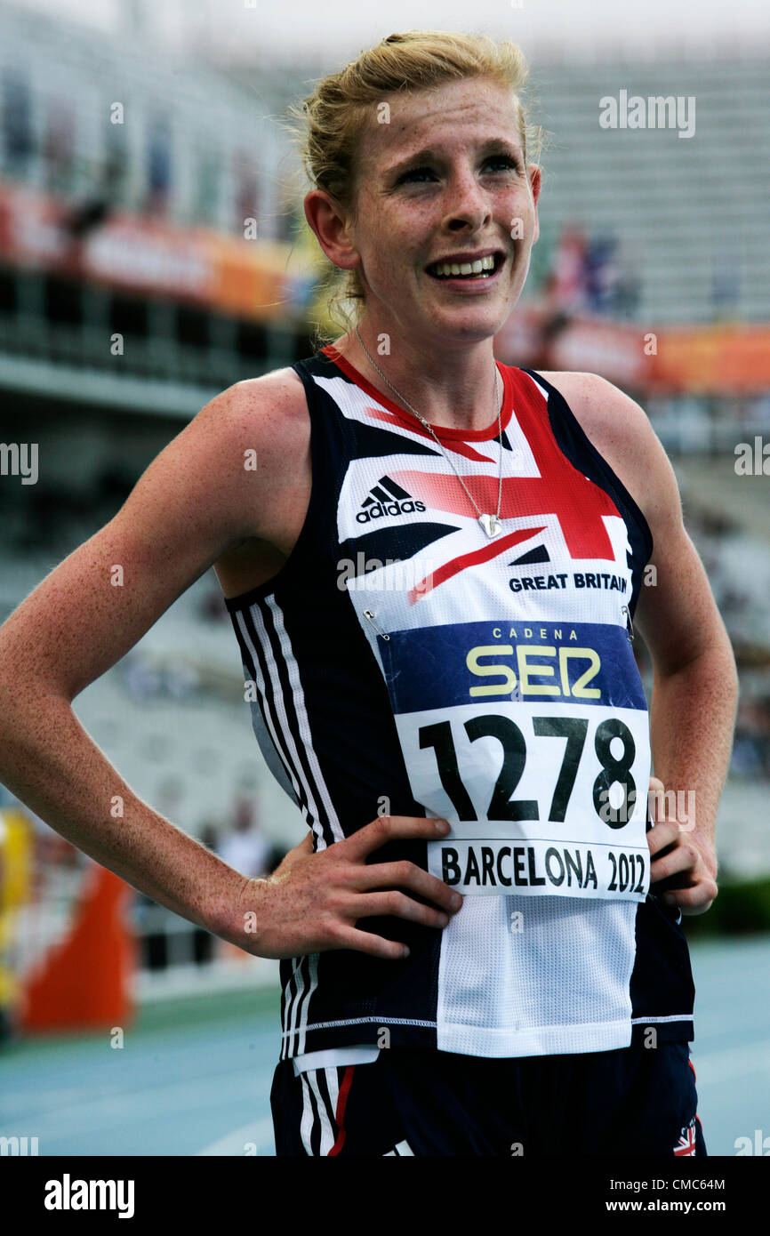 15.07.2012 Barcelona, Spain. Jennifer WALSHE GBR after competing in the ...