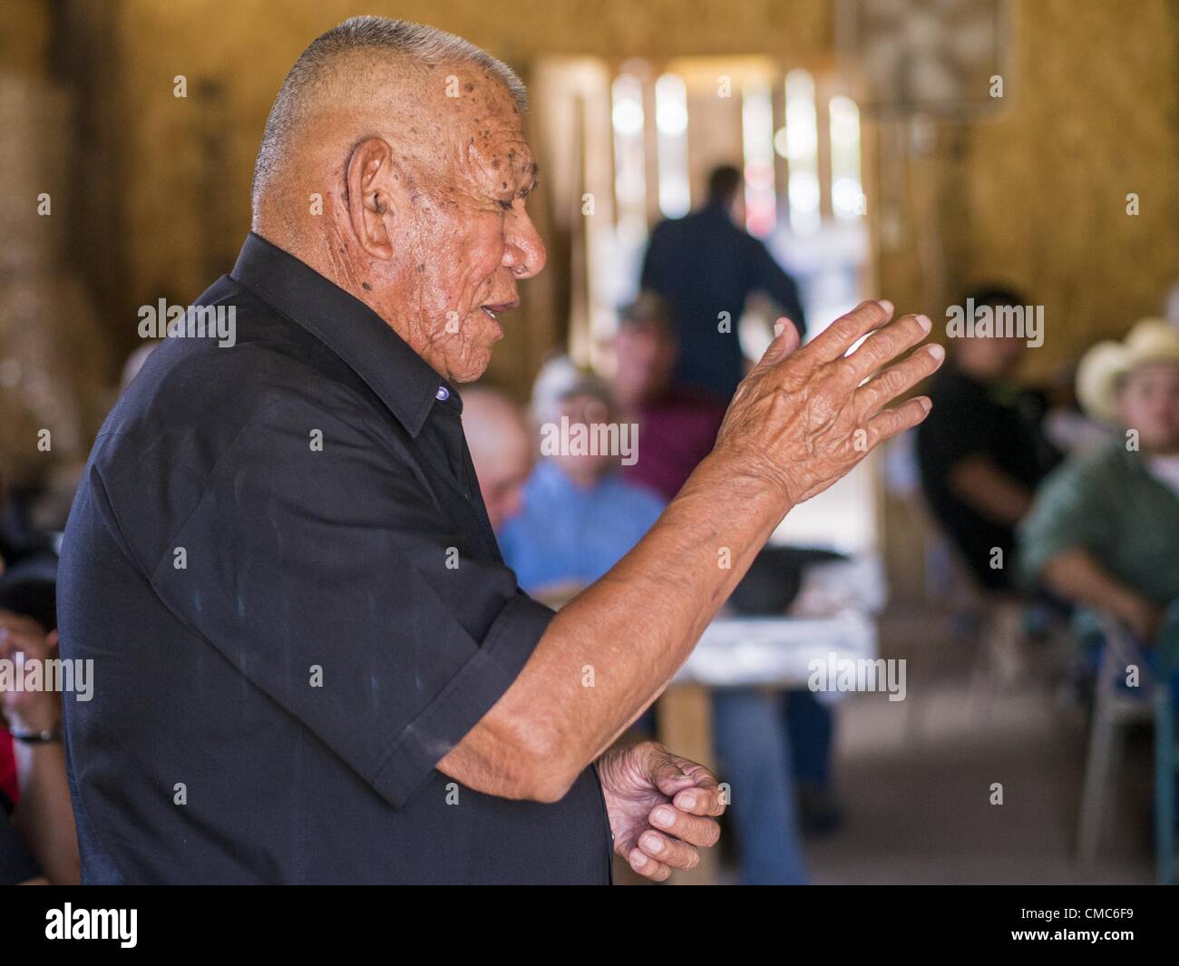 July 13, 2012 - Ft. Defiance, Arizona, U.S - JIMMY ETSITTY, a Navajo ...
