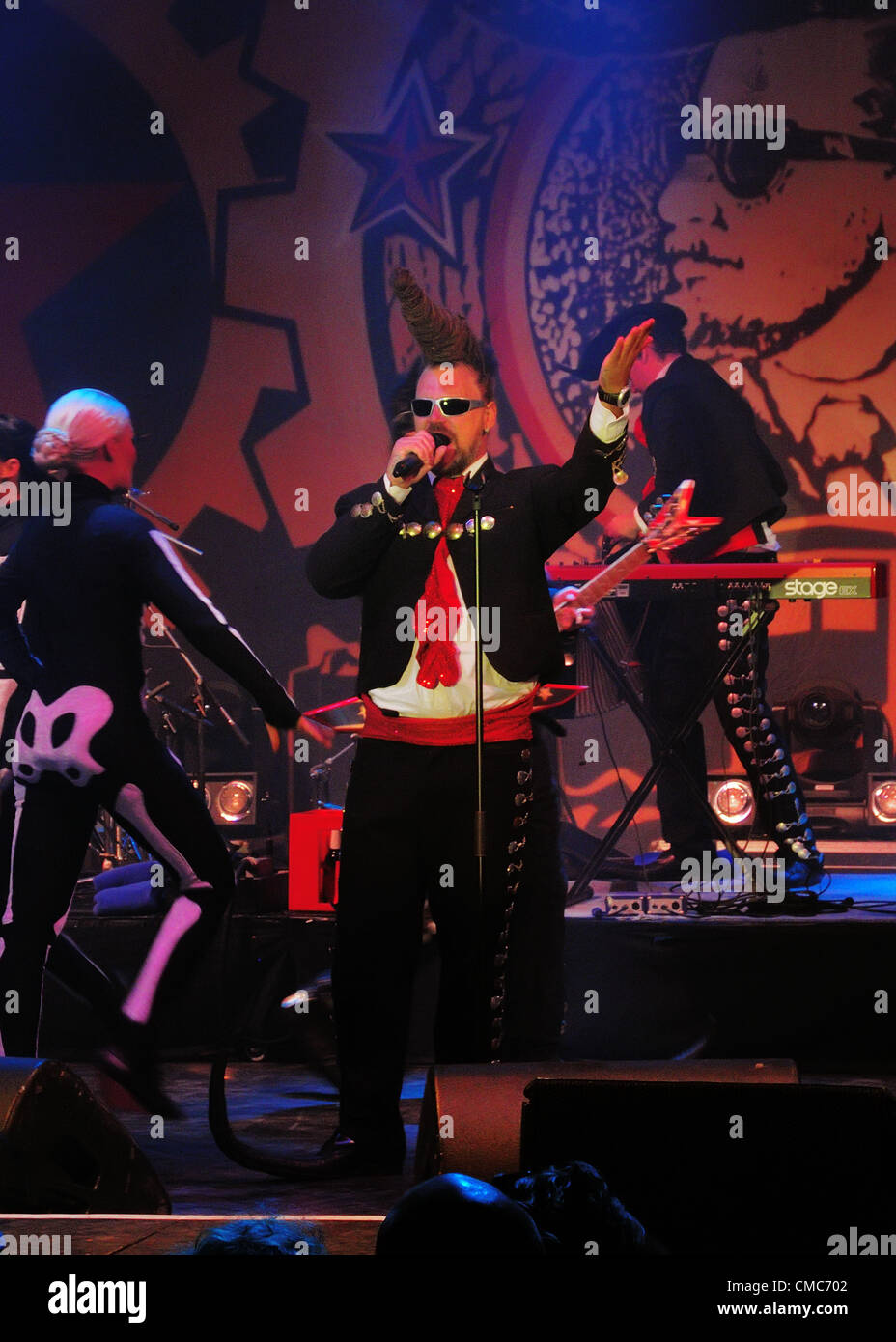 Leningrad Cowboys performing at the 2012 Gurten Festival, Berne ...