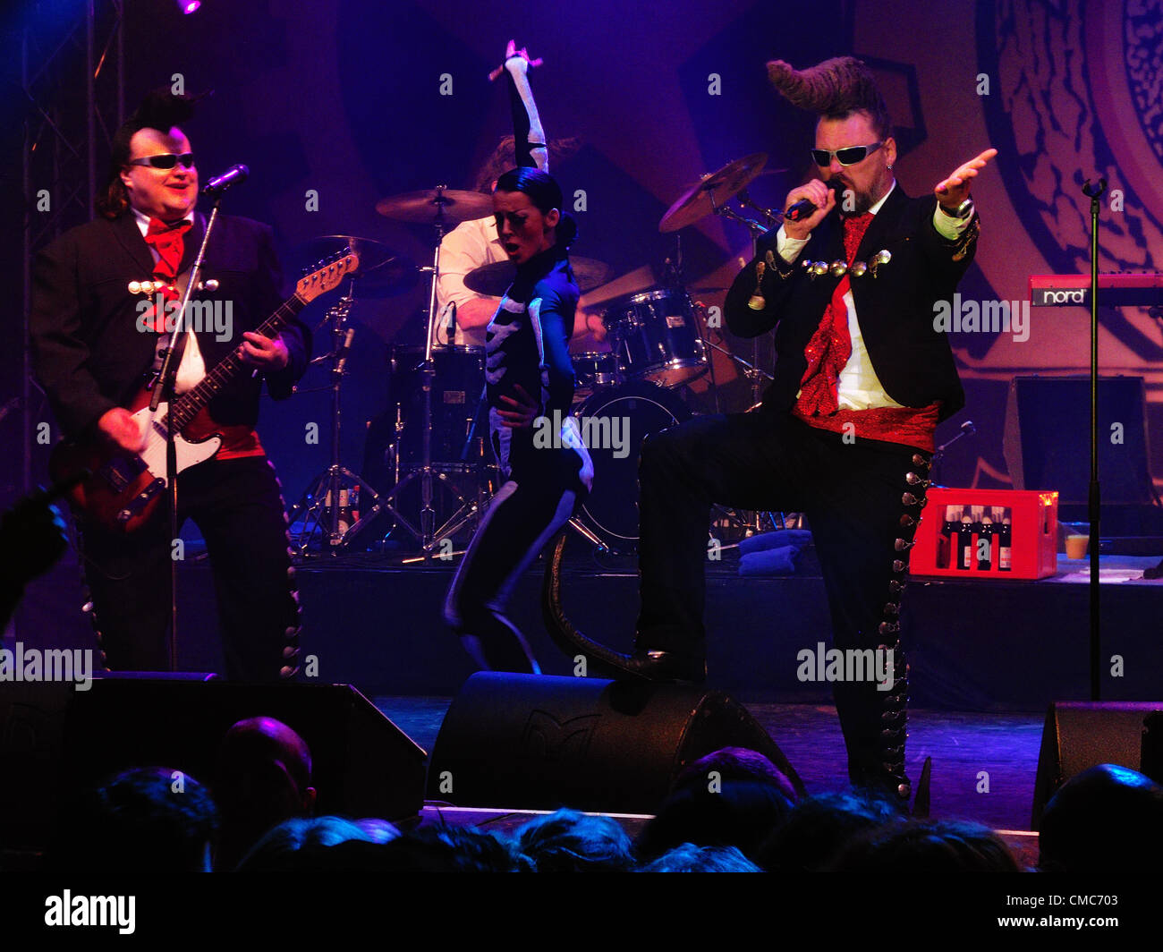 Leningrad Cowboys performing at the 2012 Gurten Festival, Berne ...