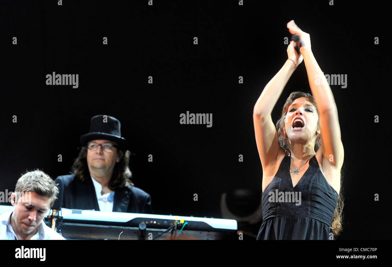 French singer ZAZ performs during the International music festival ...