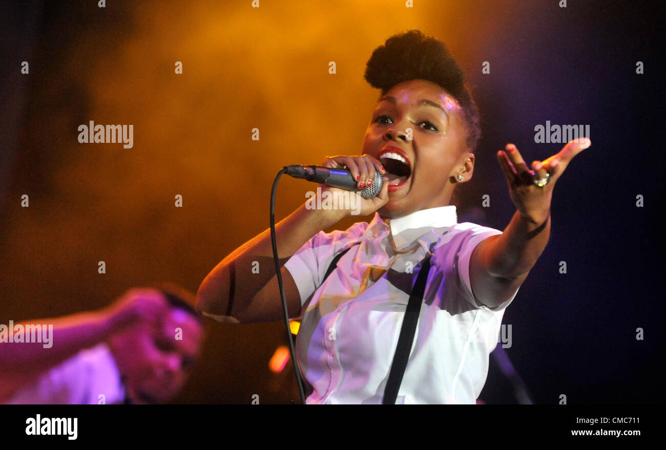 American singer Janelle Monae performs during the International music ...