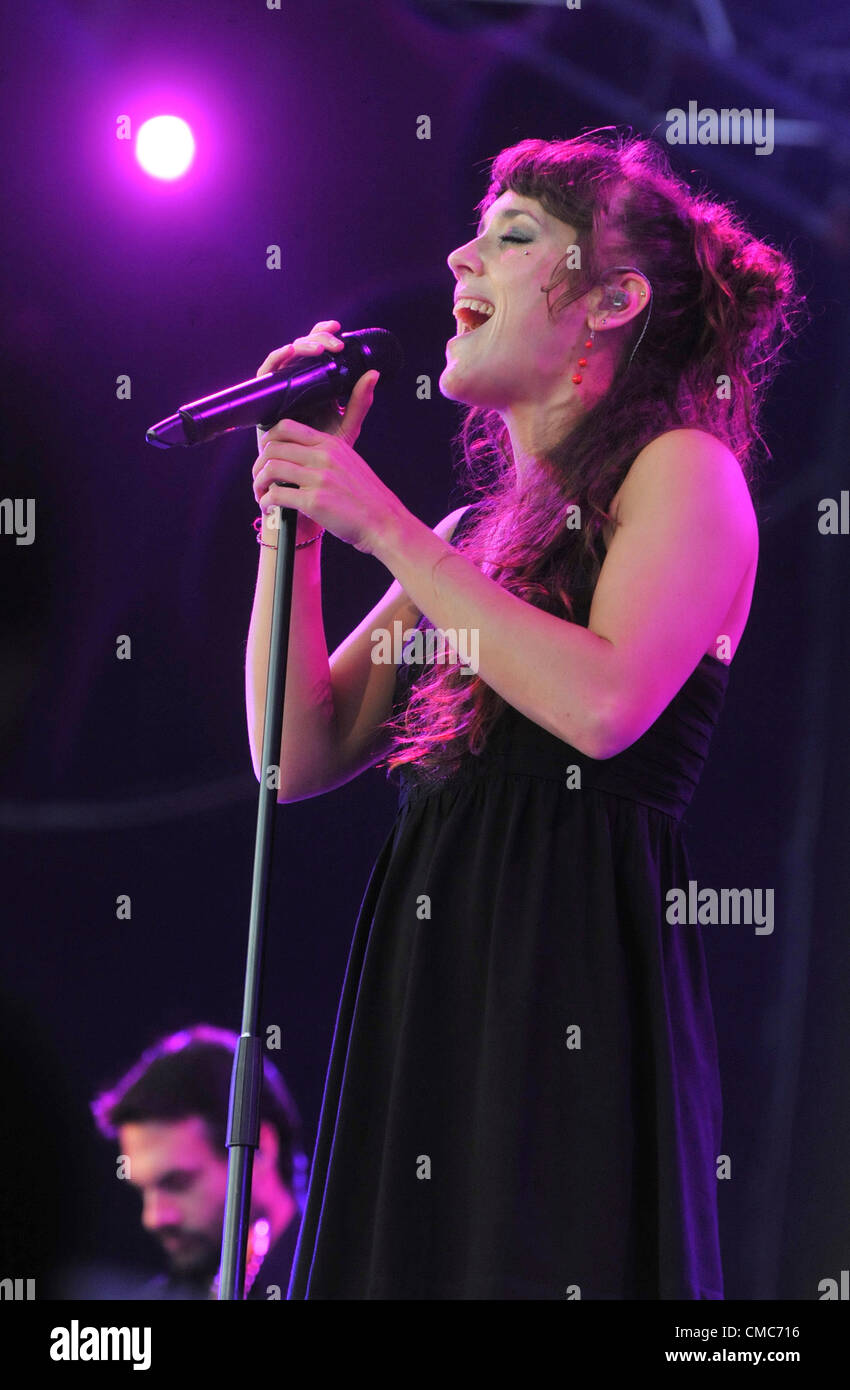 French singer ZAZ performs during the International music festival ...