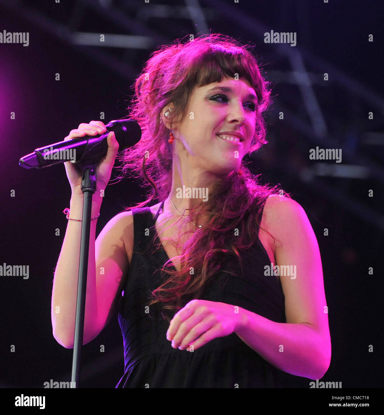 French singer ZAZ performs during the International music festival ...