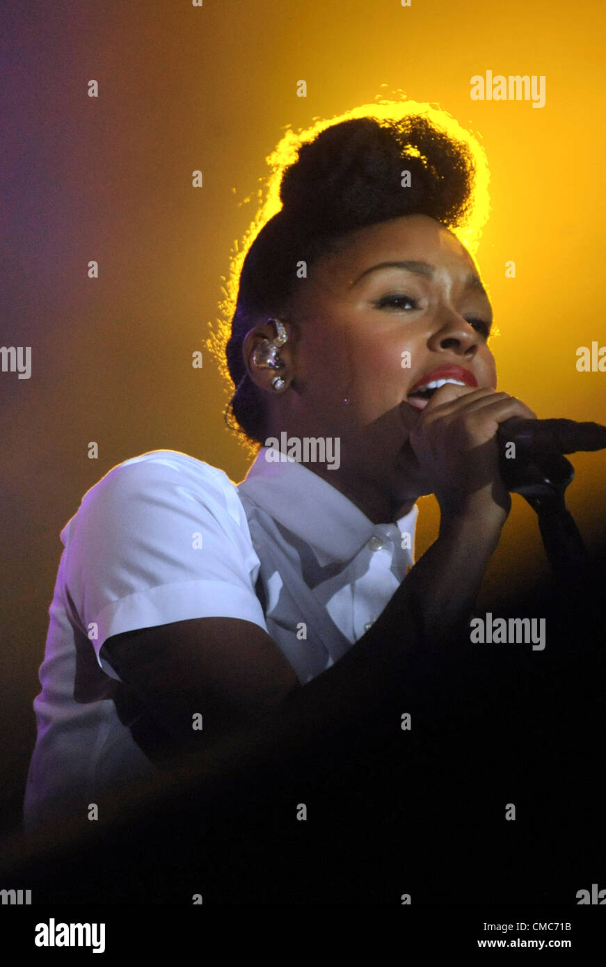 American singer Janelle Monae performs during the International music ...