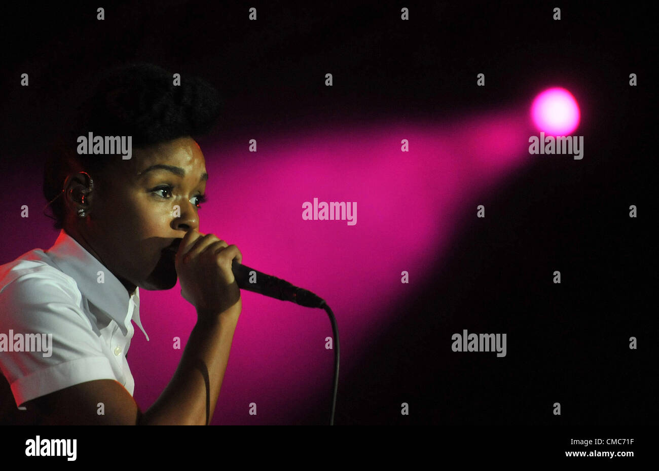 American singer Janelle Monae performs during the International music ...