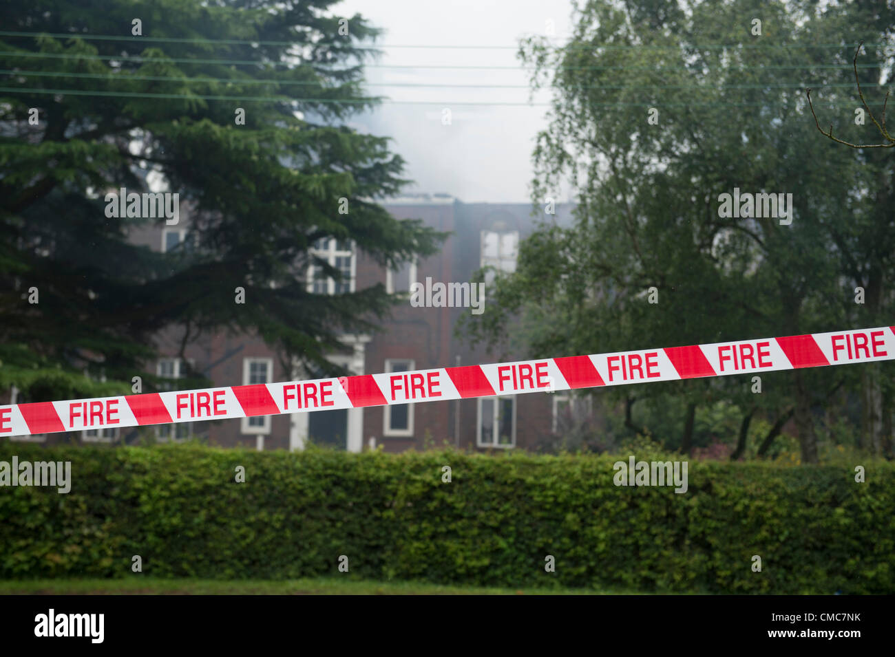 Felsted, Essex, UK. 16th July 2012. The aftermath of a major fire at ...