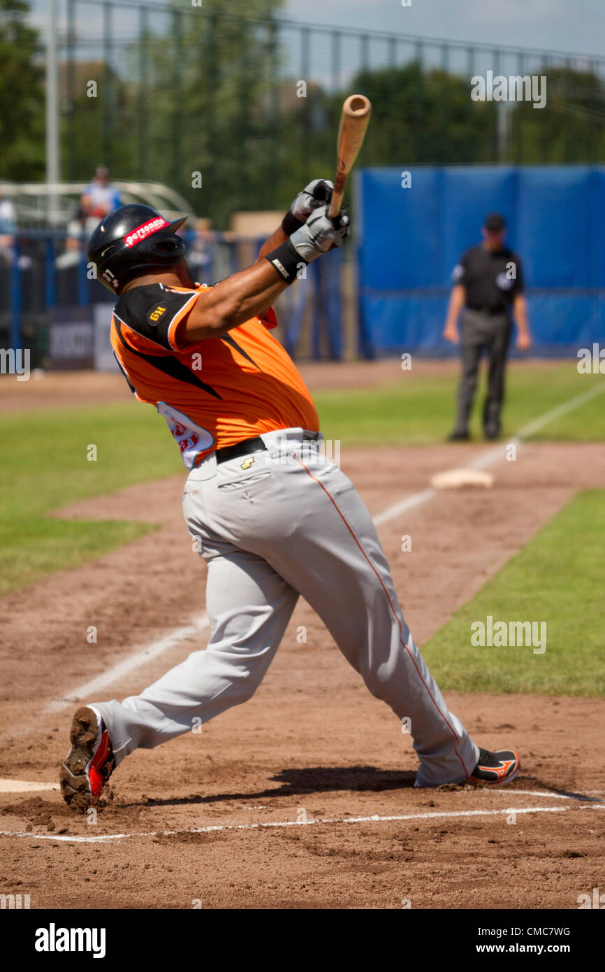HAARLEM, THE NETHERLANDS, 15/07/2012. Outfielder Bryan Engelhardt of ...