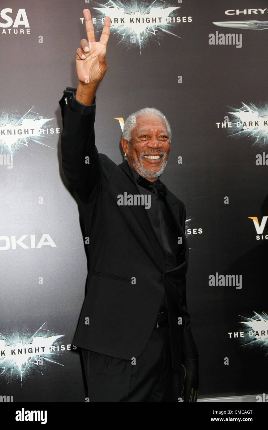 Morgan Freeman at arrivals for THE DARK KNIGHT RISES Premiere, AMC ...