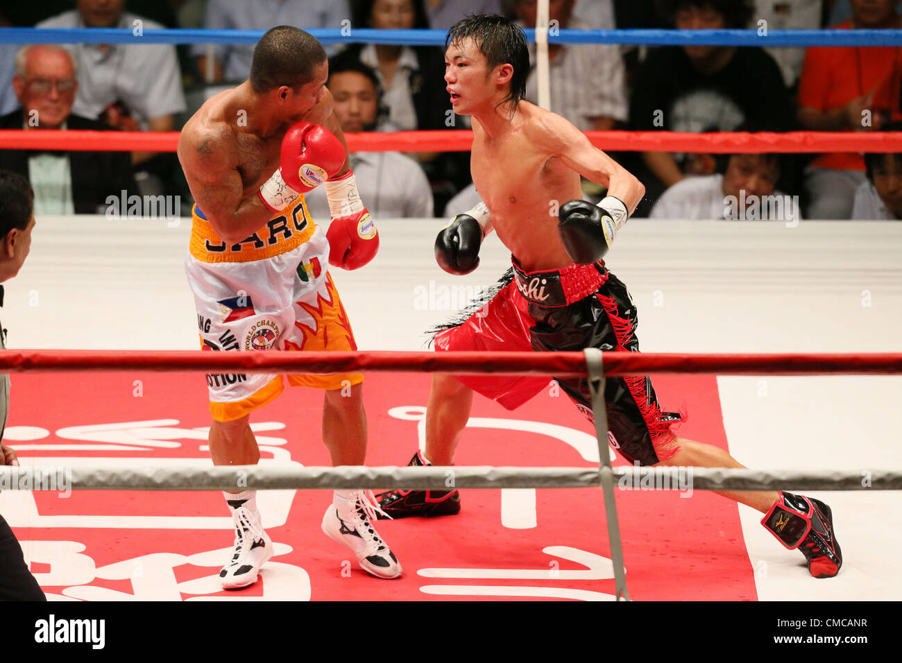 (L to R) Sonny Boy Jaro (PHI), Toshiyuki Igarashi (JPN), July 16, 2012 ...