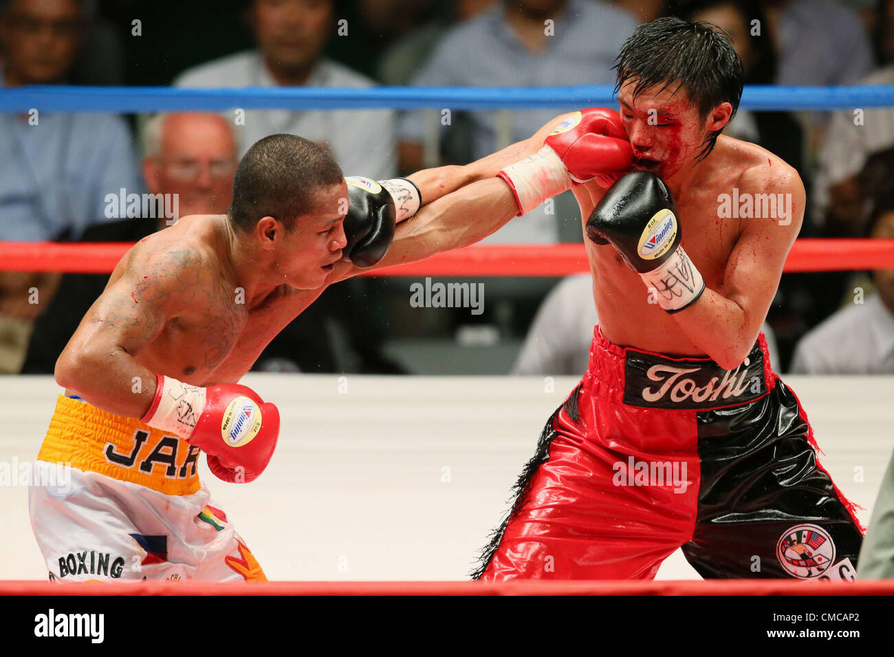 (L to R) Sonny Boy Jaro (PHI), Toshiyuki Igarashi (JPN), July 16, 2012 ...