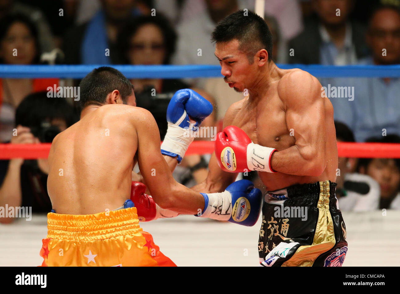(L to R) Michael Farenas (PHI), Takashi Uchiyama (JPN), July 16, 2012 ...