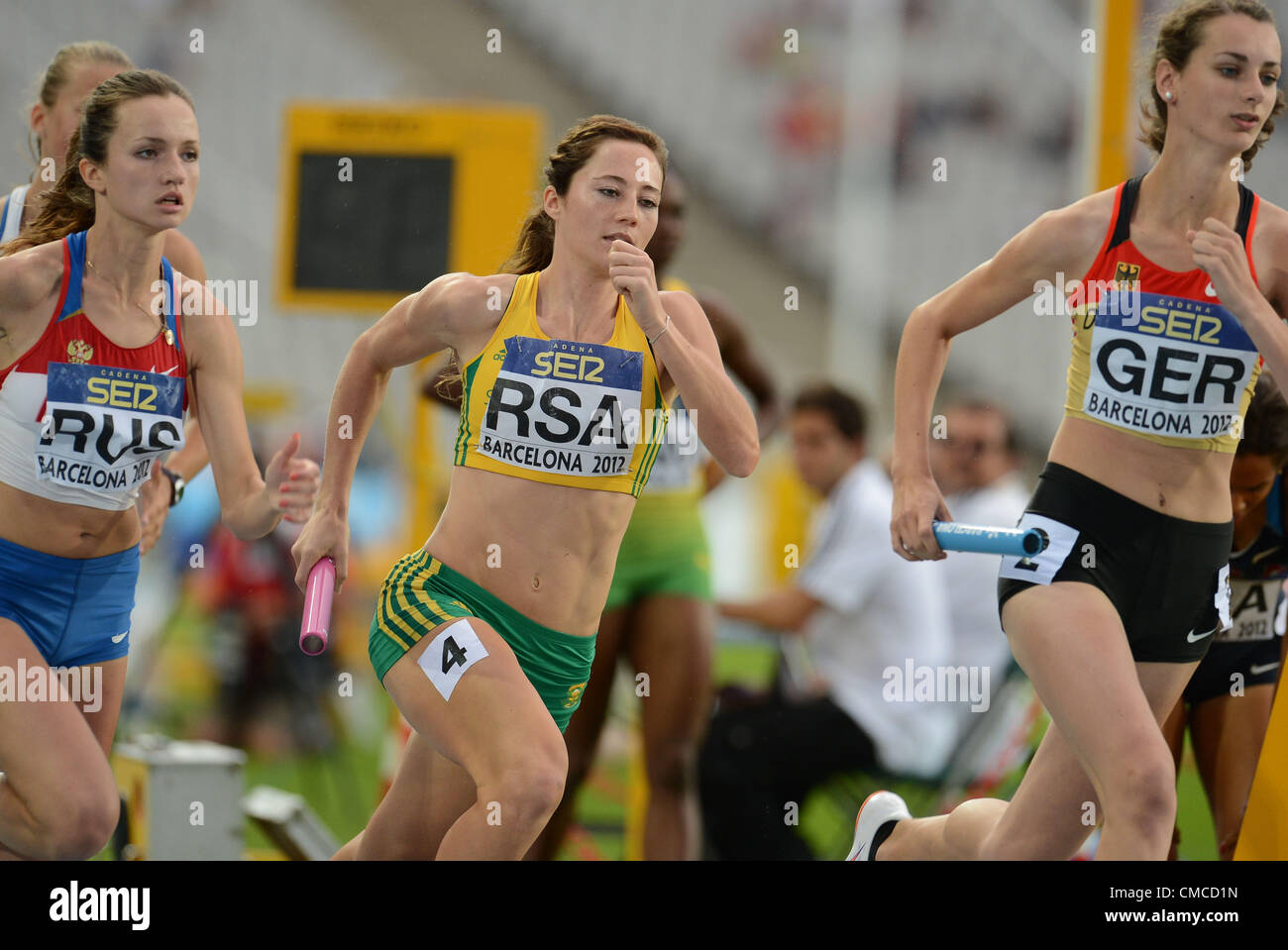 BARCELONA, Spain: Sunday 15 July 2012, Ane Fourie of South Africa runs ...