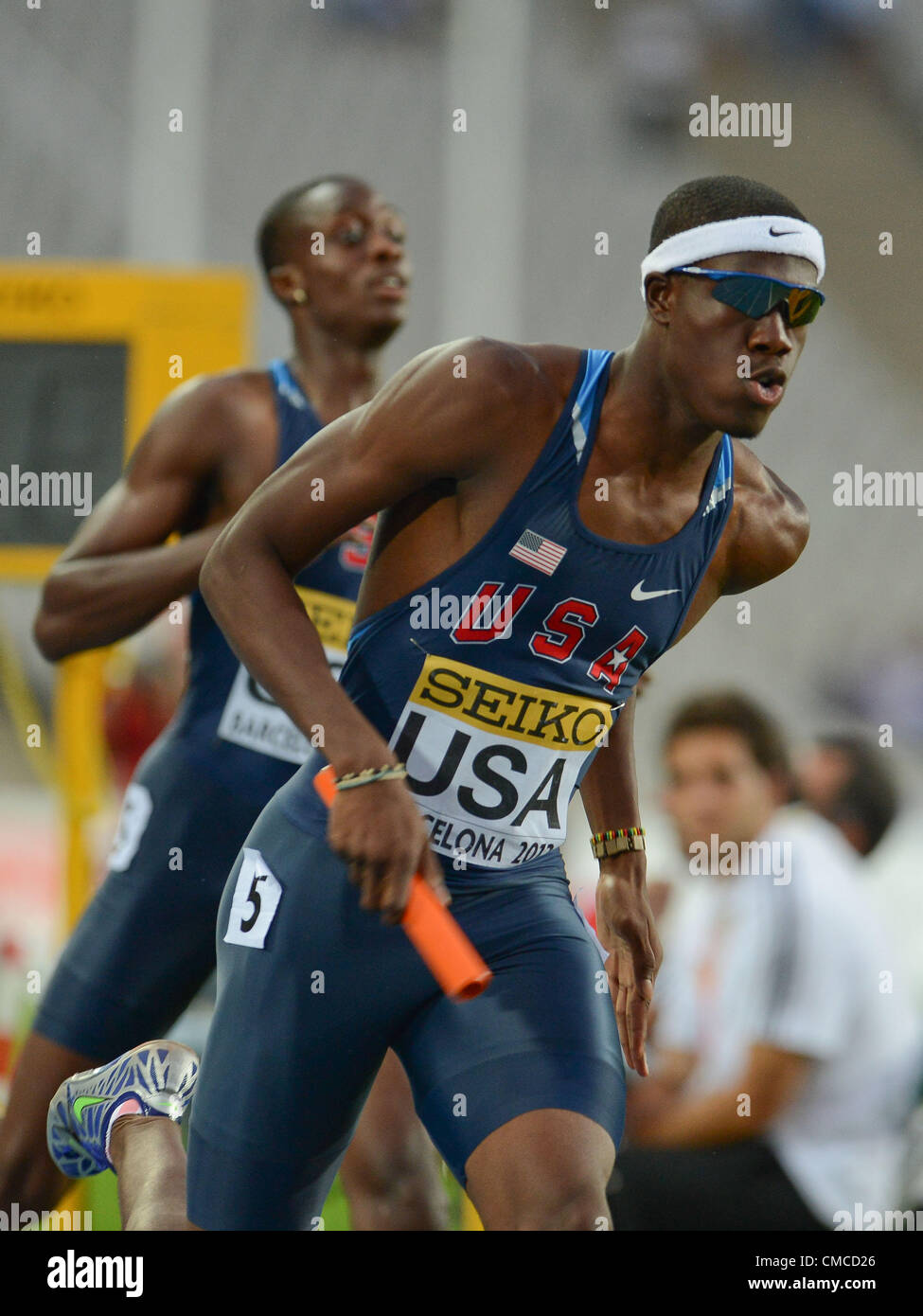 BARCELONA, Spain: Sunday 15 July 2012, Chidi Okezie of the USA runs the ...