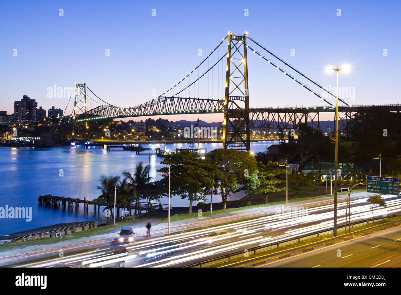July 13, 2012 - Florianopolis, Santa Catarina, Brazil - Hercilio Luz ...
