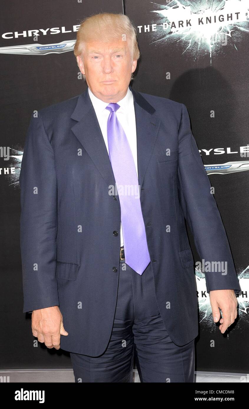 Donald Trump at arrivals for THE DARK KNIGHT RISES Premiere, AMC Loews ...