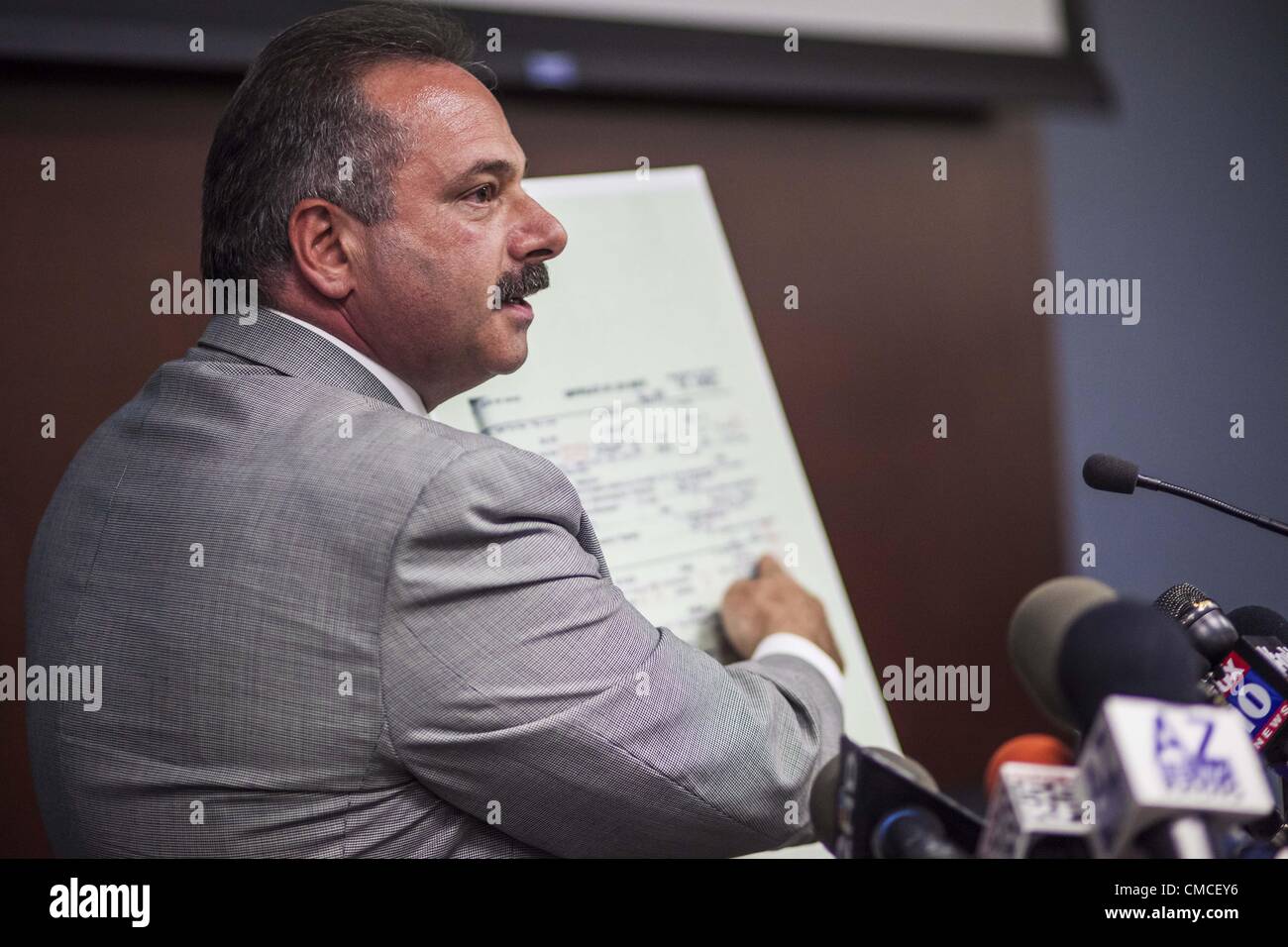 July 17, 2012 - Arizona, U.S - MIKE ZULLO, the volunteer investigator ...