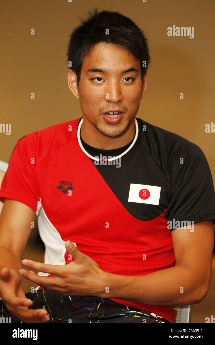 Ryo Tateishi (JPN), JULY 15, 2012 - Swimming : Ryo Tateishi interview session at the Hotel ...