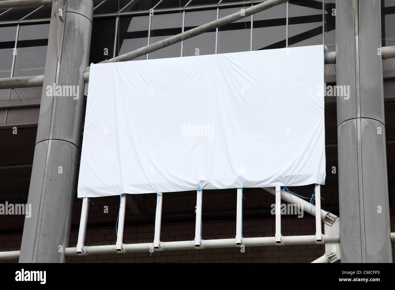 Sports Direct Arena sign covered for Olympics St James Park Newcastle ...