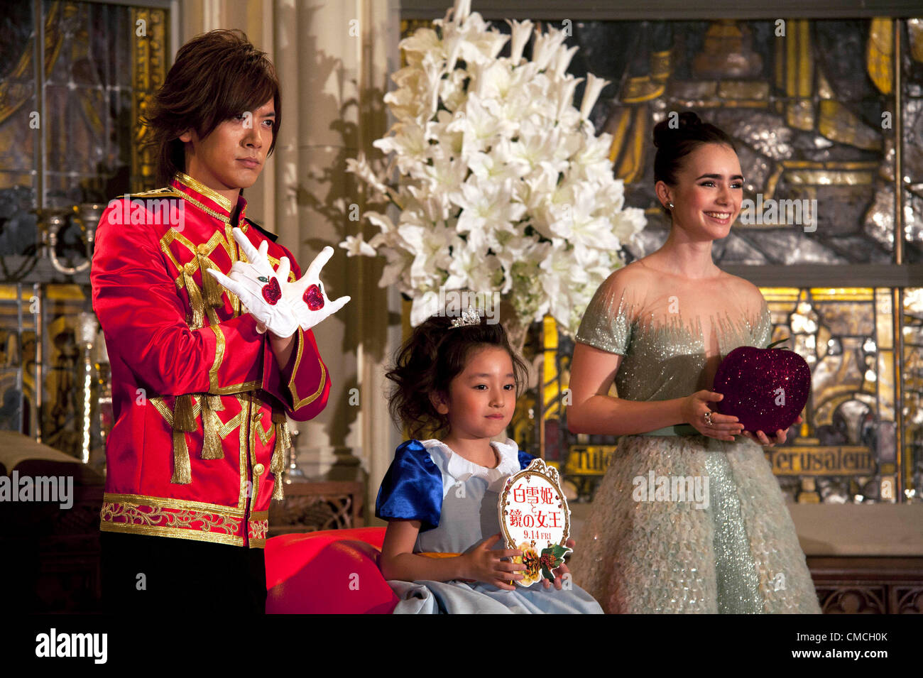 July 18, 2012, Tokyo, Japan – (L-R) The Japanese actor Daigo, the child ...