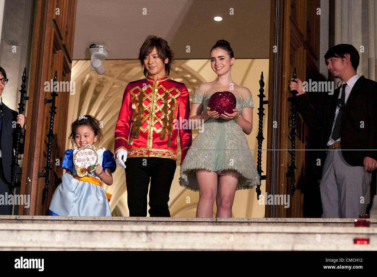 July 18, 2012, Tokyo, Japan – (L-R) The child actress Tani Kanon, the ...