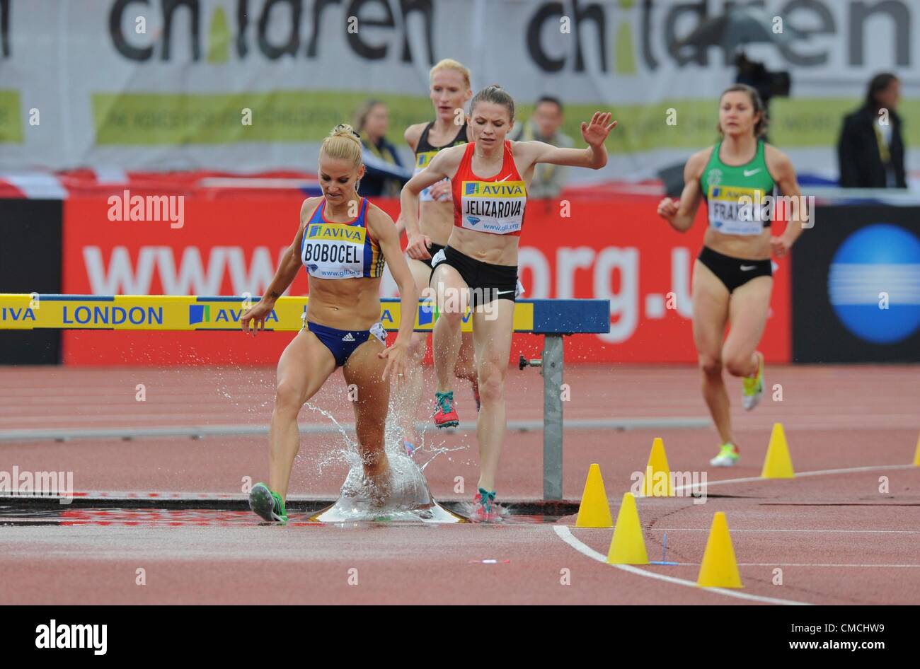 14.07.2012 London ENGLAND, Womens 3000m Steeplechase, Ancuta Bobocel ...