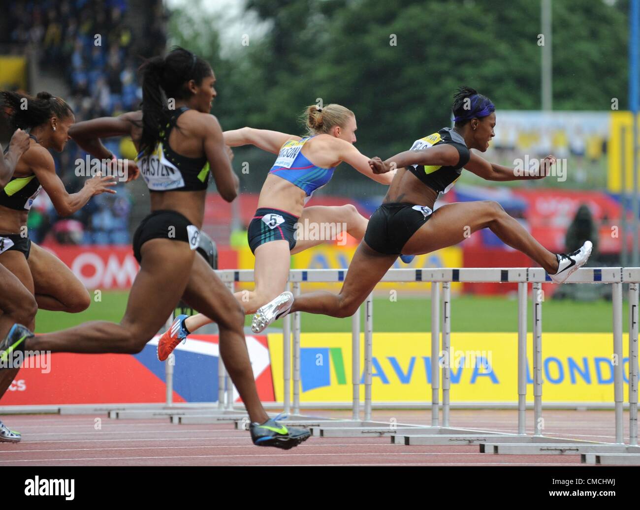 Womens 100m hurdles final hi-res stock photography and images - Alamy