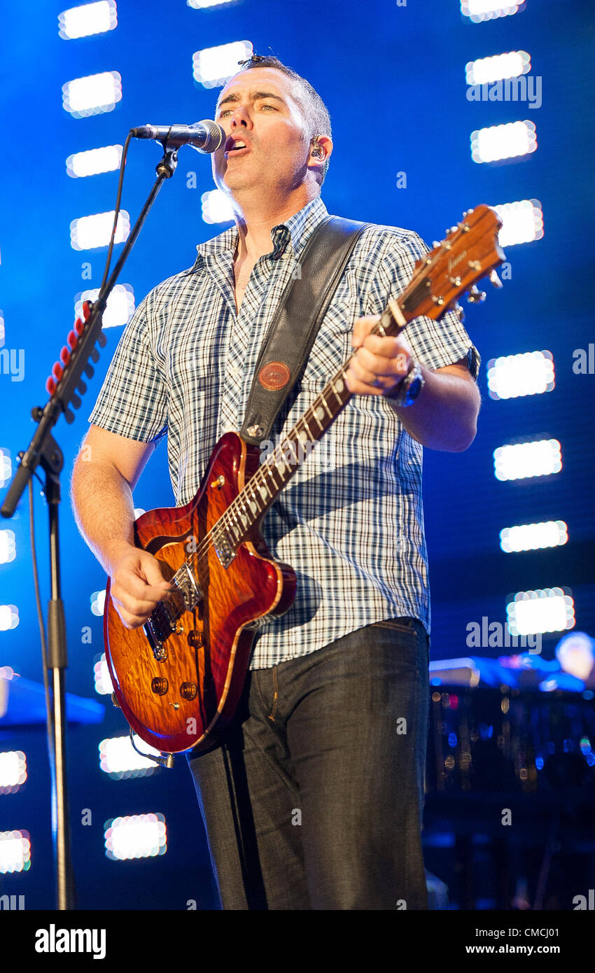 Jul. 12, 2012 - Raleigh, North Carolina; USA - Singer / Guitarist ED ...