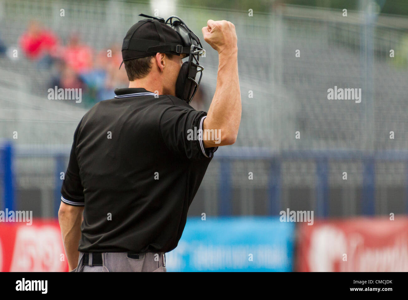 HAARLEM, THE NETHERLANDS, 18/07/2012. One of the referees of the match ...